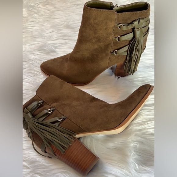 Marc Fisher | Shoes | Marc Fisher Olive Green Boots | Poshmark